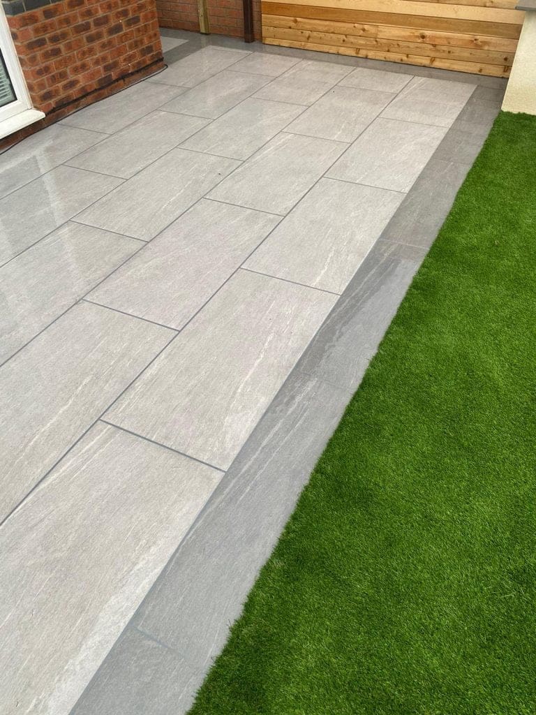 Elegante Smokey Plank Border 1000x165- Italian Porcelain - Sandstone ...
