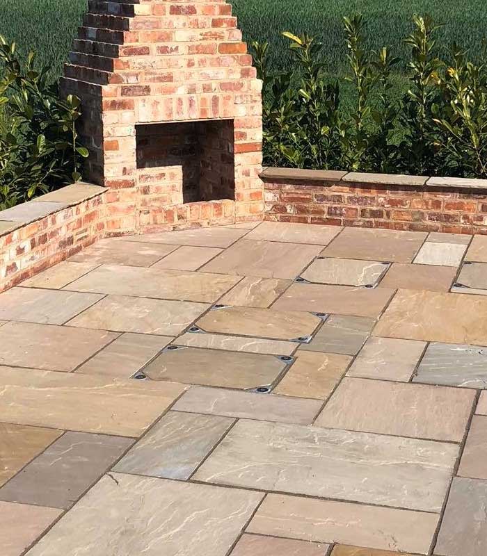 Raj Green Riven Mixed 30mm - Sandstone Supplies Uk